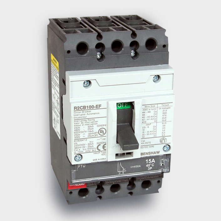 Circuit Breaker 1200 A - 1200 Frame 3P 600 VAC, P-Standard Fault, NG0 ...