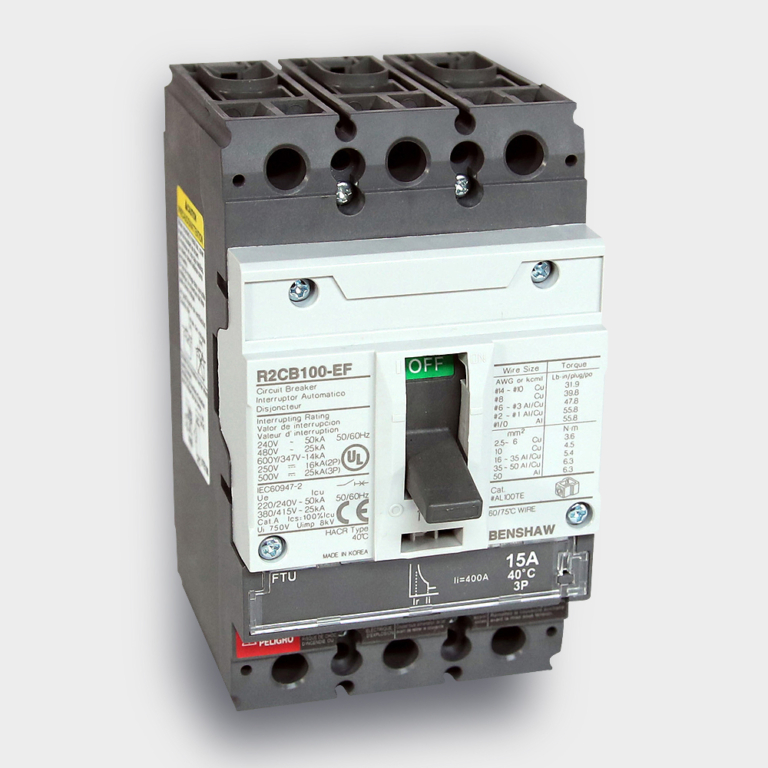 Circuit Breaker 1200 A - 1200 Frame 3P 600 VAC, P-Standard Fault, NG0 ...