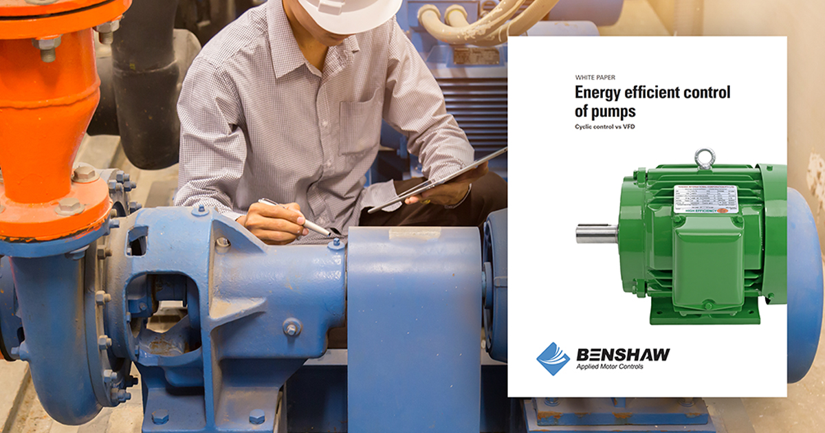 Energy Efficient Pump Control | Benshaw Inc.